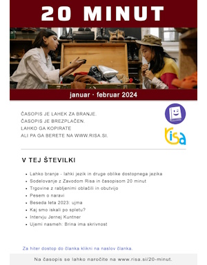 Časopis 20 minut | Zavod RISA